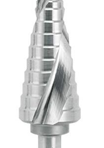 ACTOOL Industrial HSS Step Drill Bit 3/16 inch to 1 inch with 3/8 inch Shank, Double Spiral Flute with 14 Step Size