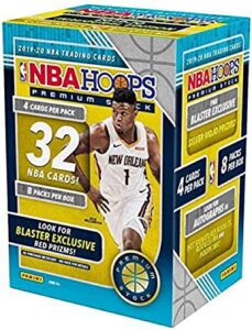 2019-20 nba hoops premium stock blaster box (32 cards/box)