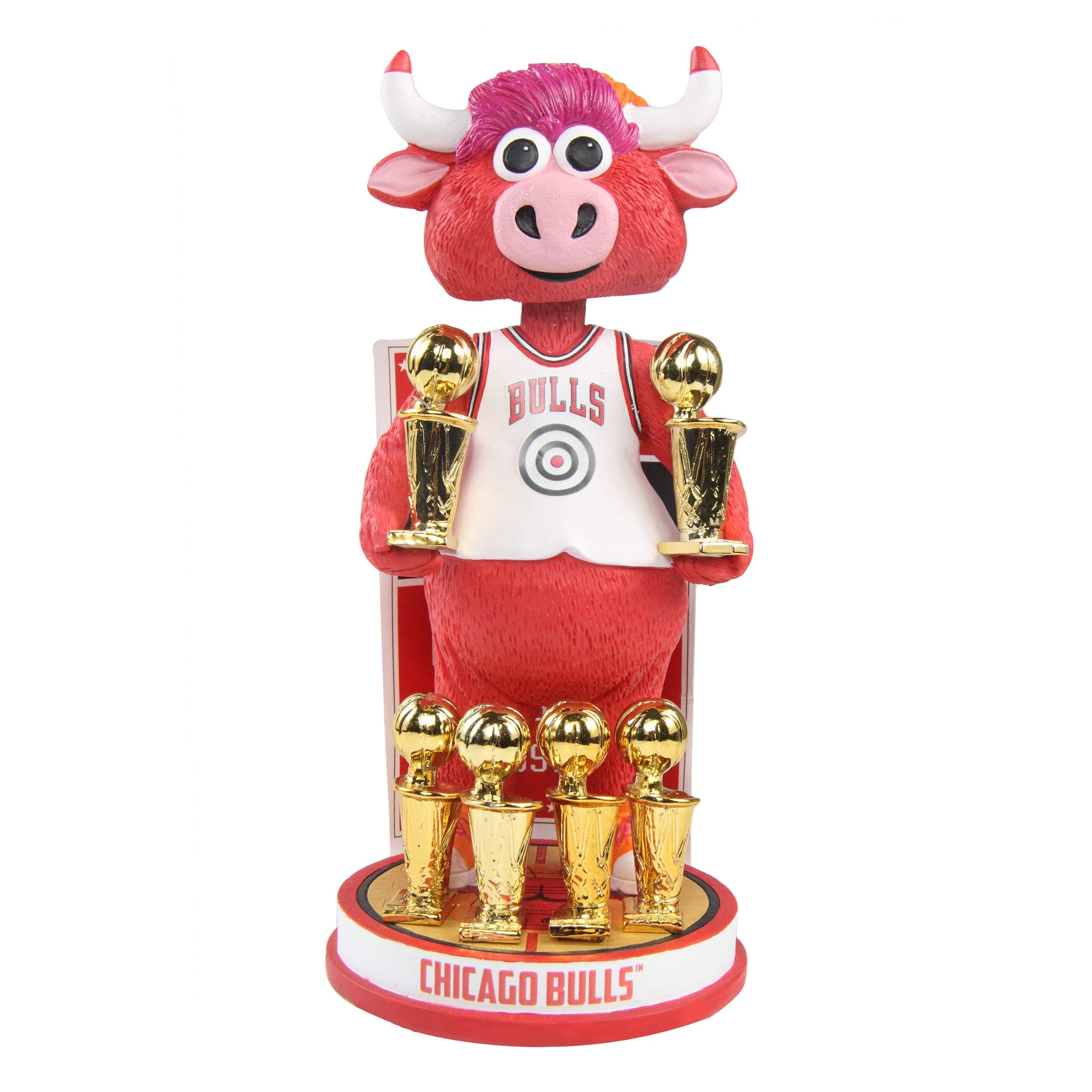 Benny the Bull Chicago Bulls 6-time Champions Bobblehead NBA