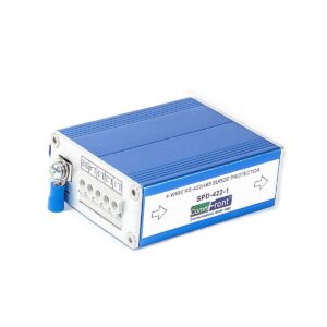 COMMFRONT Industrial 4-Wire RS422 / RS485 / RS232 Surge Protector, Passive, 3-Stage Surge Protection, DIN-Rail Mount