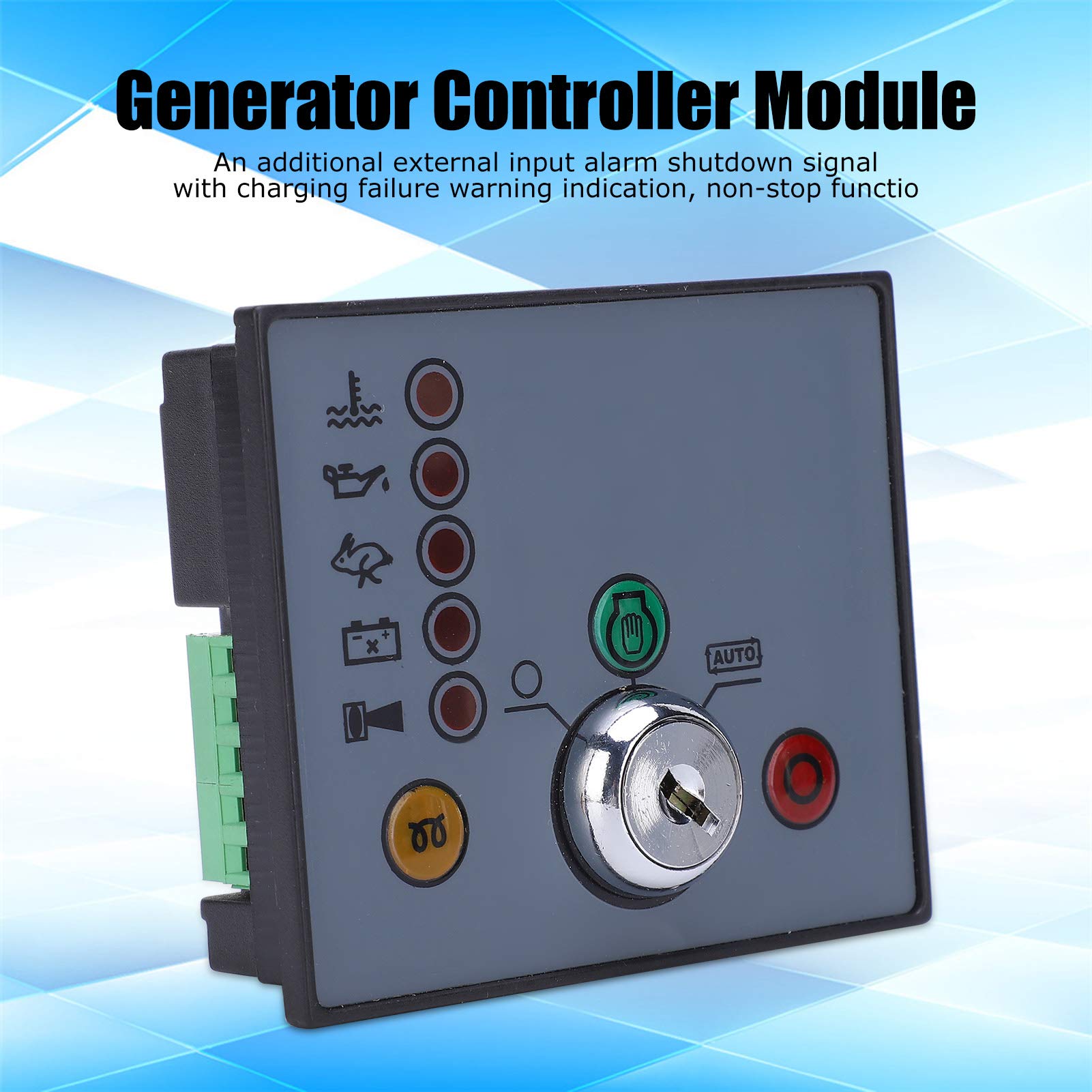 Generator Engine Controller Automatic Generator Controllor Generator Electronic Controller Generator Controller Module for HQM170 HGM170 Store Easy to Carry