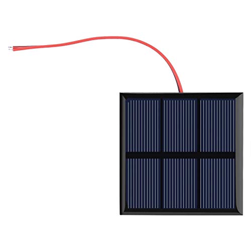 Mini Solar Panel, Portable Solar Panel, 0.7w 1.5v Polysilicon Mini Solar Panel DIY Power Module Charger for 1.2v Battery with Wire for Solar Lamp(70 * 70mm)