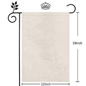 CROWNED BEAUTY Easter He Is Risen Garden Flag 12×18 Inch Small Vertical Double Sided for Outside Holiday Yard Flag CF058-12