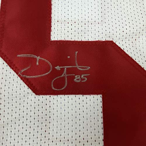 Autographed/Signed David Tyree New York White Football Jersey JSA COA