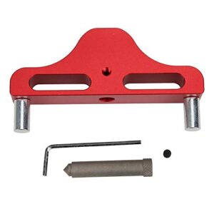 woodworking tool, aluminum alloy exact position woodworking accessories woodworking scriber, hard and durable industrial for woodworking(red)