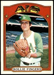 1972 topps # 241 rollie fingers oakland athletics (baseball card) vg/ex+ athletics