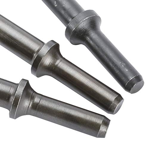 KUNTEC 4 Pcs Smoothing Pneumatic Air Hammer Pneumatic Chisel Bits Tools Kit