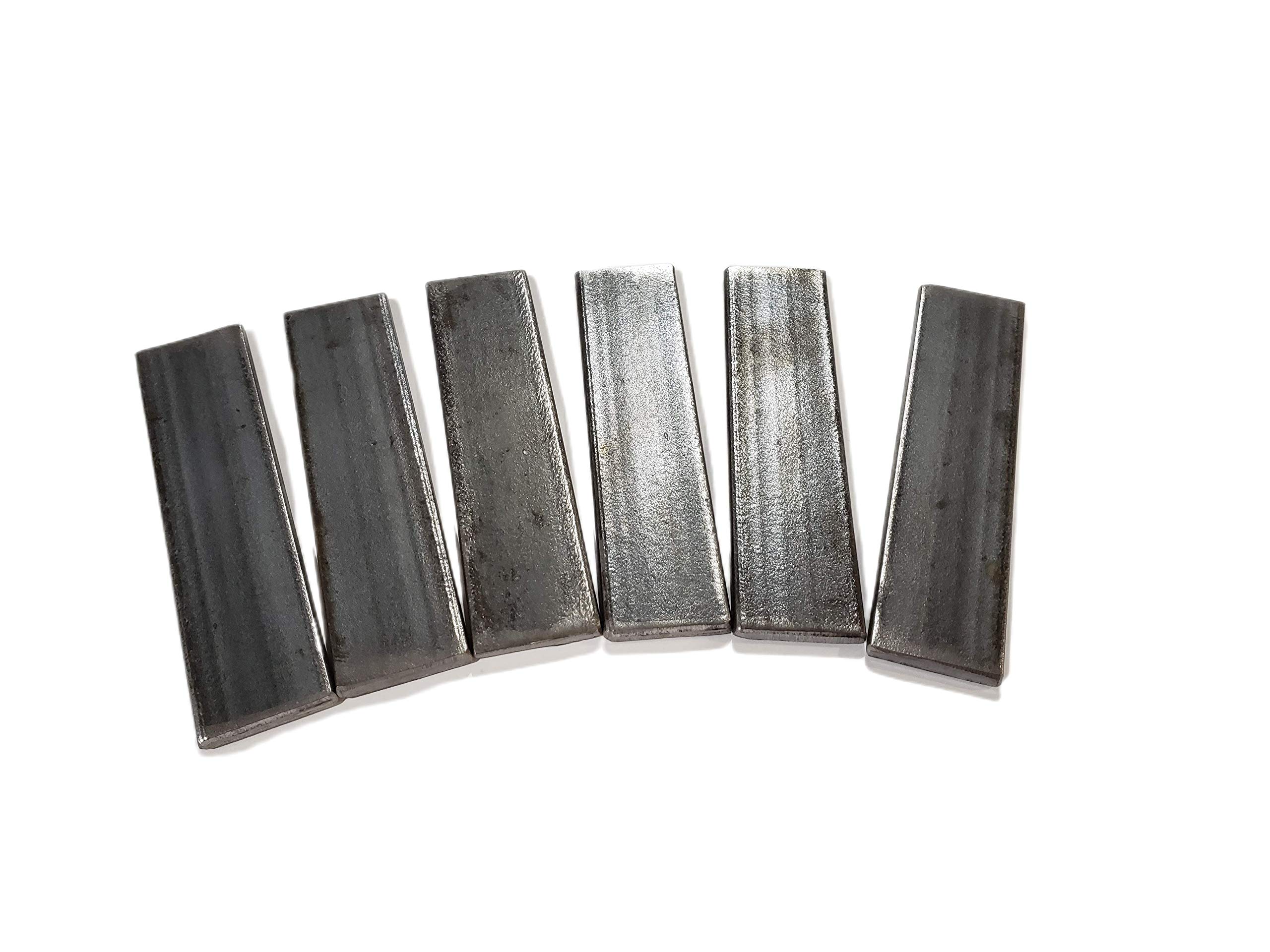 JUST WELDZ Welding Practice Coupons, 6 Pieces 1/4 inches Thick by 1-1/2 inches Wide by 6 inches long. Practice Kit For Mig, Tig, Stick, And Gas Welding.