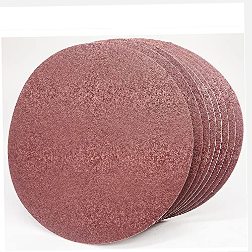 Leopard Twin-60 Grit 12 inches PSA Self Adhesive Stickyback Sanding Discs.Premium Industrial Aluminum Oxide Psa Stick-On Sanding Discs for Stationary Sanders (6 Pack) , 300MM