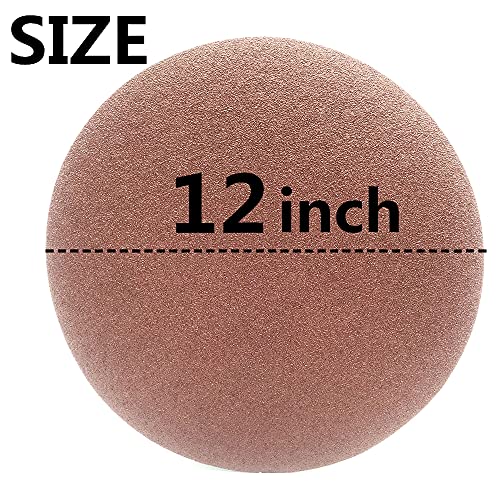 Leopard Twin-60 Grit 12 inches PSA Self Adhesive Stickyback Sanding Discs.Premium Industrial Aluminum Oxide Psa Stick-On Sanding Discs for Stationary Sanders (6 Pack) , 300MM