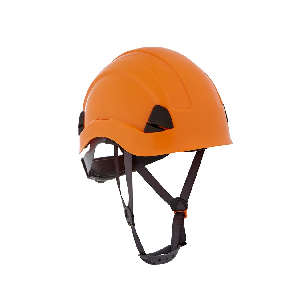 Jackson Safety CH-300 Climbing Industrial Hard Hat, Non-Vented, 6-pt. Suspension, Orange, 20903, Large