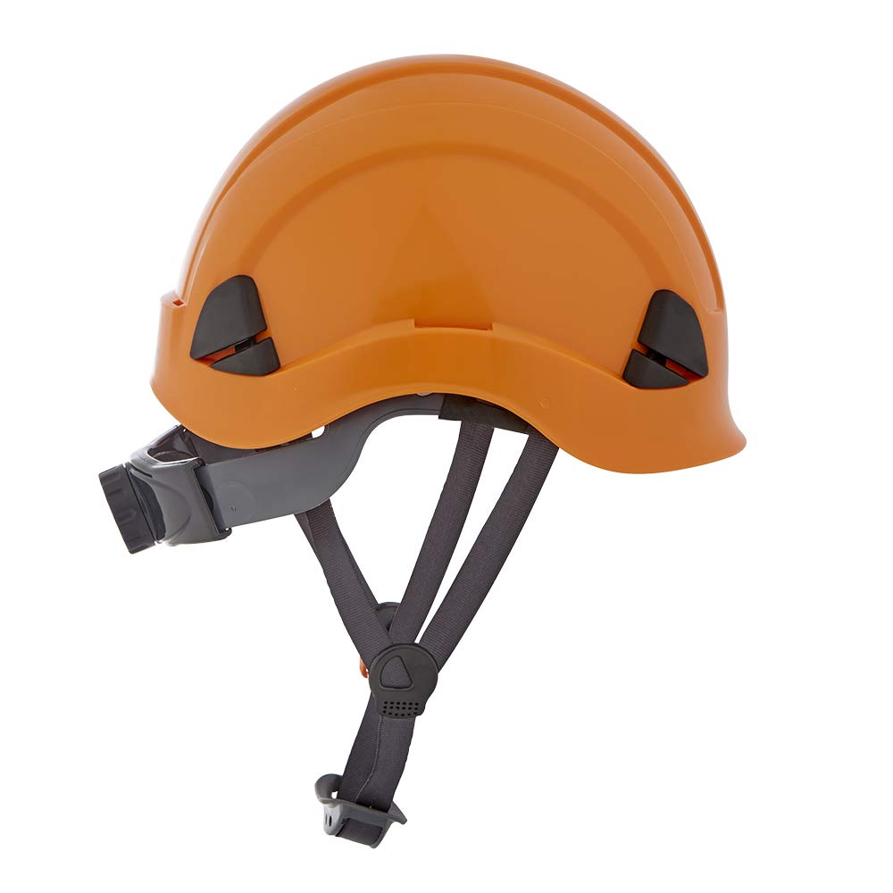 Jackson Safety CH-300 Climbing Industrial Hard Hat, Non-Vented, 6-pt. Suspension, Orange, 20903, Large