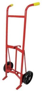 drum hand truck,1000 lb.,steel,red