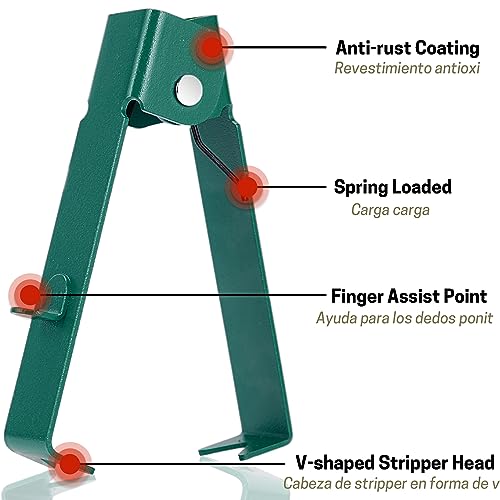 Metal Leaf Thorn Stripper Tool,Rose Stripper Tool, Rose Removing Burrs Pliers & Garden