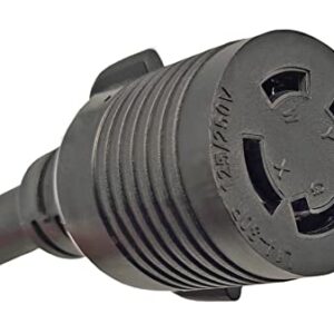 Fullsky FC-L53L43 NEMA L5-30P to L14-30R 3 Prong to 4 Prong generator adapter cord, Male L5-30P to Female L14-30 Receptacle 30A 125V