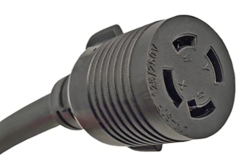 Fullsky FC-L53L43 NEMA L5-30P to L14-30R 3 Prong to 4 Prong generator adapter cord, Male L5-30P to Female L14-30 Receptacle 30A 125V