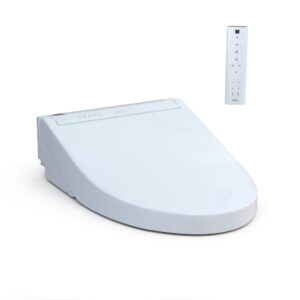 toto sw3084#01 washlet c5 electronic bidet toilet seat with premist and ewater+ wand cleaning, elongated, cotton white