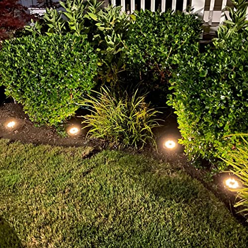 Yakalla Solar Outdoor Lights 12 Packs, Garden Solar Lights Outdoor Waterproof Solar Pathway Lights Bright In-Ground Lights Outdoor Lighting Decor, Garden Decorations.Warm White