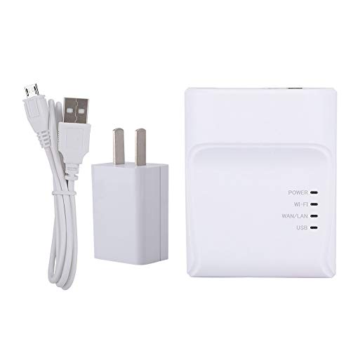 Queen.Y USB2.0 High Speed Print Server,Printer Network Print Server Adapter Share LAN Ethernet Networking Printers Servers,Multiple Computer Sharing