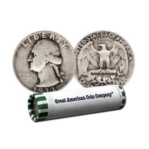 roll of 40-90% silver washington quarters $10 fine