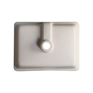 18 Inch Undermount Bathroom Sink Small Rectangle Undermount Sink White Ceramic Under Counter Bathroom Sink with Overflow (18.3"x13.8")