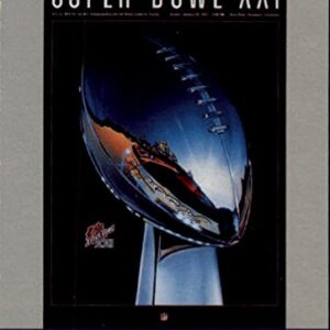 1990 Pro Set Football Theme Art #21 Super Bowl XXI