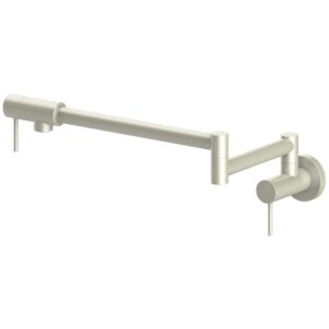 zline gemini pot filler in brushed nickel (gem-fpf-bn)