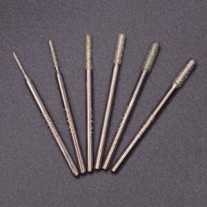 Wolfride 30Pcs Diamond Burr Set Diamond Drill Bit for Gemstone, Sea Shell, Glass, Ceramic, Metal