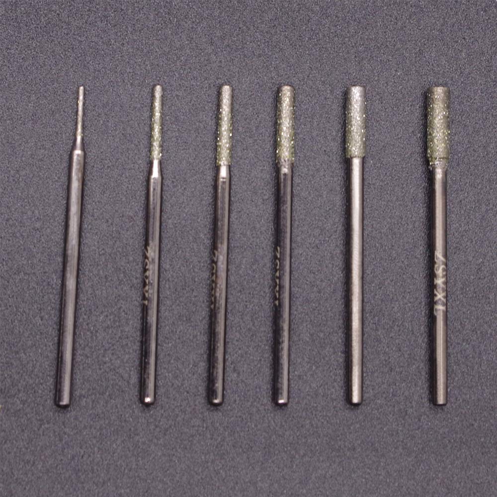 Wolfride 30Pcs Diamond Burr Set Diamond Drill Bit for Gemstone, Sea Shell, Glass, Ceramic, Metal