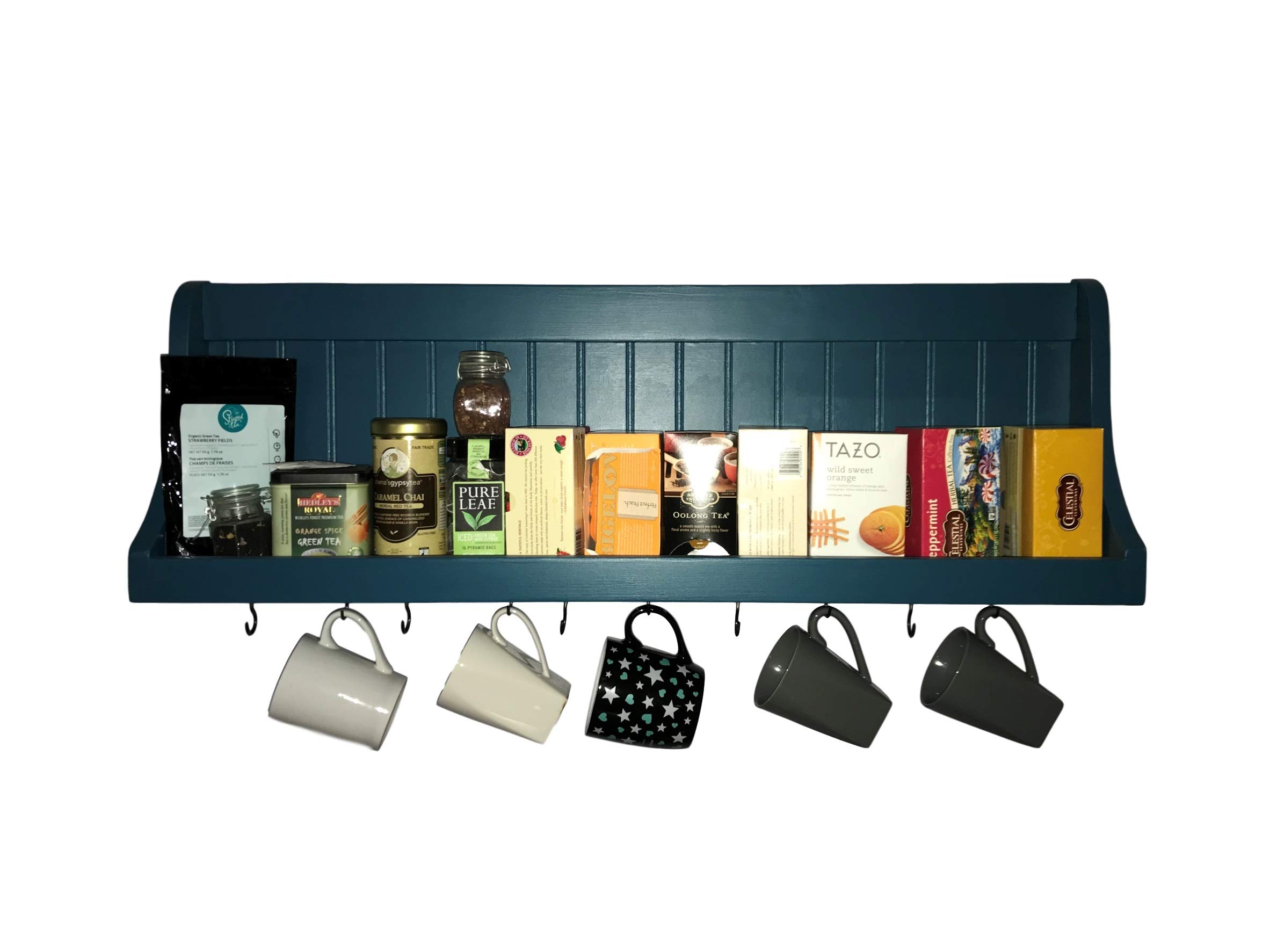 Mug Rack Coffee Bar, Container Storage and DIsplay