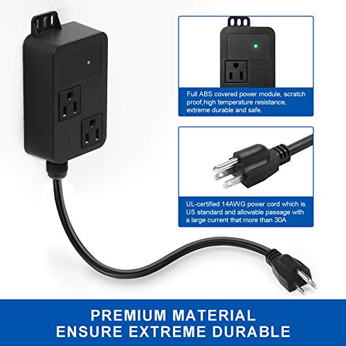 Automatic Vacuum Switch for Power Tools, Dust Control Autoswitch with Unique Current Sensing Technology to Delay Vacuum On, Prevent Circuit Overload and Eliminating Circuit Breaker Tripping