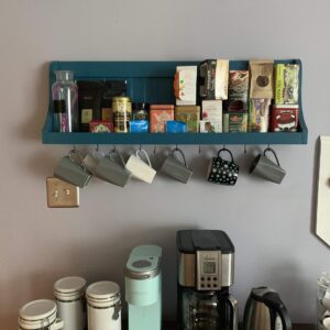 Mug Rack Coffee Bar, Container Storage and DIsplay