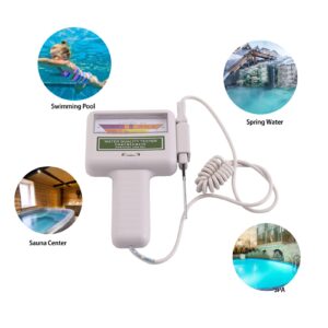 PH Meter Chlorine Tester, Portable 2 in 1 Digital Water Quality Analysis Monitor and Chlorine Level CL2 Tester Meter for Swimming Pool, Spa, Drinking Water