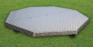 northland online deck defender & grass guard max - fire pit heat shield