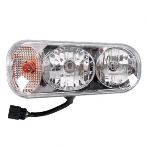 Universal Snow Plow Lights Headlight Halogen Headlamp Lamp KIT Kit Compatible with Boss Western Meyer Blizzard Curtis Snowdog Replace for 1311100