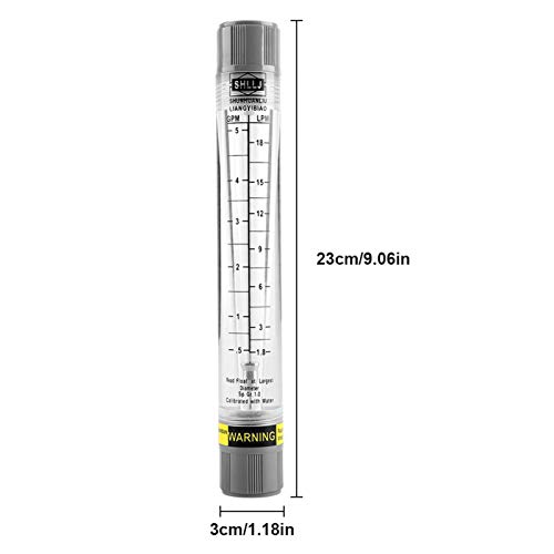 Tube Type Flow Meter for Gas Liquid Pipeline Flowmeter 0.5-5 GPM / 1.8-18 LPM Liquid Water Flow Meter