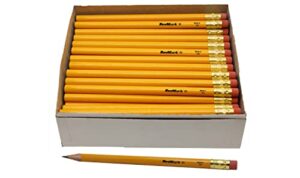 revmark jumbo round pencil 72-pack with black lead, usa made. quality cedar wood for carpenters, construction workers, woodworkers, framers, diy, students, teachers (yellow)