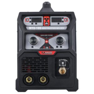 AmicoPower MTS-185,Professional 185-Amp MIG/TIG/Stick Arc 3-in-1 Combo Welder,Can weld all metals,Spool gun weld aluminum.