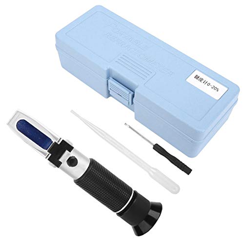 T angxi Sugar Refractometer Test Meter, Handheld Sugar Test Meter Refractometer 0-20% Brix Meter with Accurant Index for Automatic Temperature Compensation