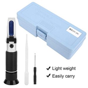 T angxi Sugar Refractometer Test Meter, Handheld Sugar Test Meter Refractometer 0-20% Brix Meter with Accurant Index for Automatic Temperature Compensation