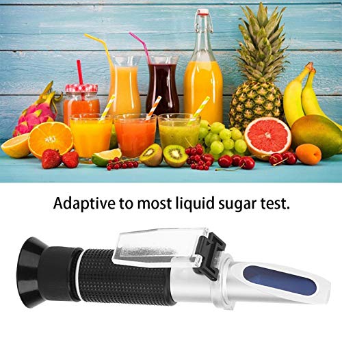 T angxi Sugar Refractometer Test Meter, Handheld Sugar Test Meter Refractometer 0-20% Brix Meter with Accurant Index for Automatic Temperature Compensation