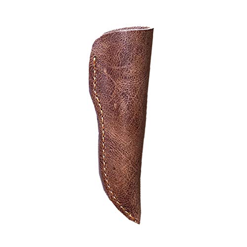 Morezing Vintage Leather 6 inch Knife Sheath Belt Carrying Case for 3.5 inch Fix Blade Knife