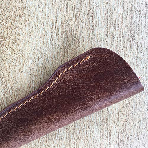 Morezing Vintage Leather 6 inch Knife Sheath Belt Carrying Case for 3.5 inch Fix Blade Knife