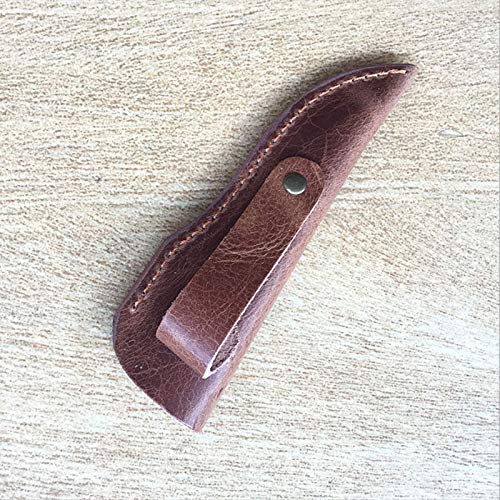 Morezing Vintage Leather 6 inch Knife Sheath Belt Carrying Case for 3.5 inch Fix Blade Knife