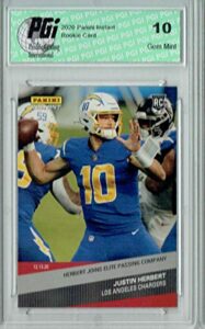 justin herbert 2020 panini instant #162 just 497 ever made rookie card pgi 10