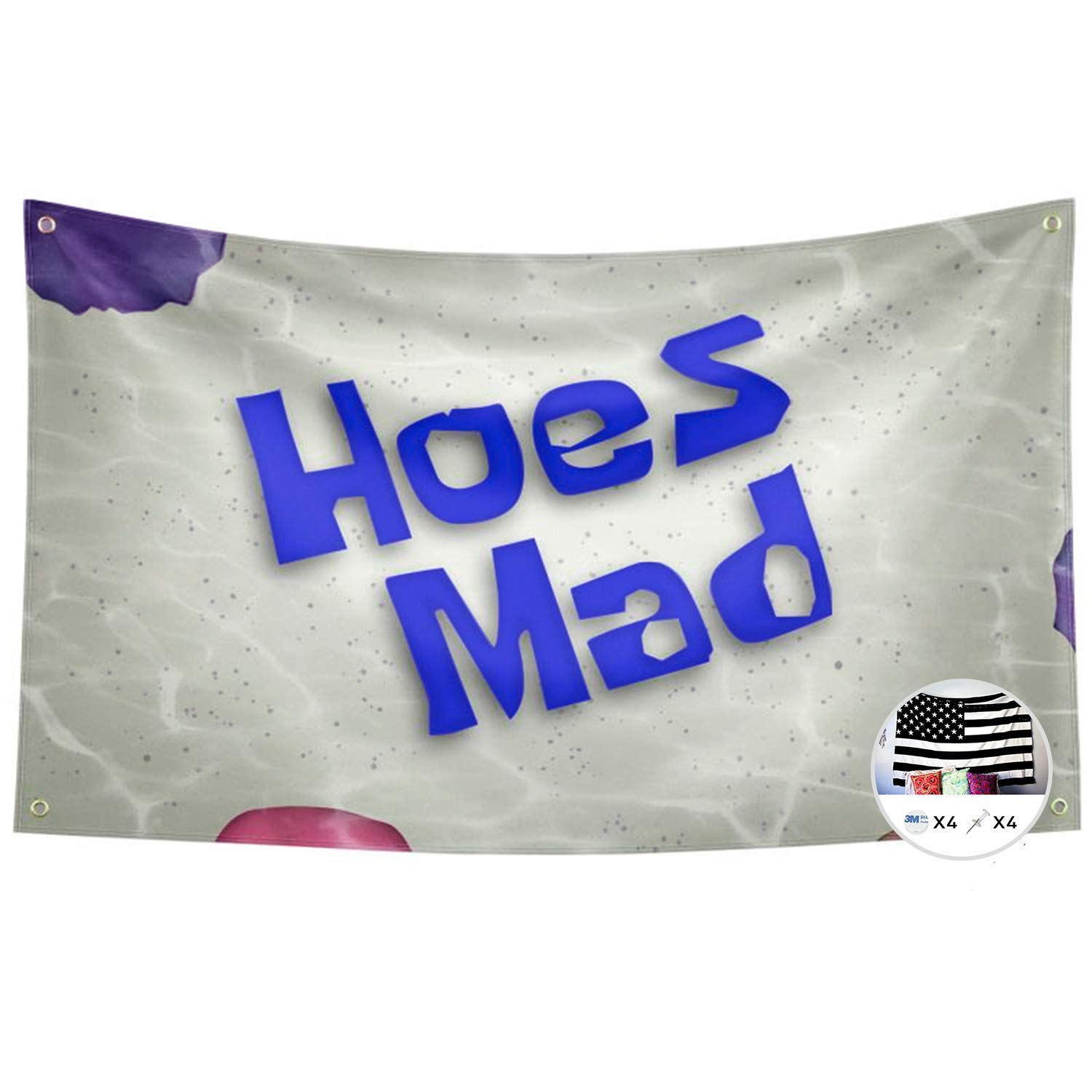 Probsin Hoes Mad Flag,3x5 Feet Banner,Funny Poster UV Resistance Fading & Durable Man Cave Wall Flag with Brass Grommets for College Dorm Room Decor,Outdoor,Parties,Gift,Tailgates