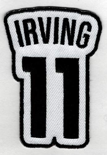 KYRIE IRVING No. 11 Patch - Brooklyn Basketball Jersey Number Embroidered DIY Sew or Iron-On Patch