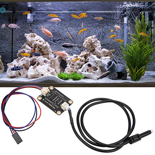 Water Conductivity Sensor, Domestic Water Hydroponics Sensor with Waterproof Probe for Liquid Quality Monitoring Detection Tester Module Parts