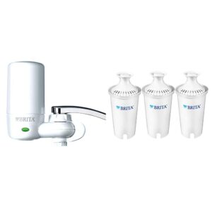 brita water filter for sink complete faucet mount water filtration system + brita standard water filter replacements