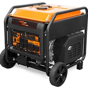 WEN GN875i RV/Transfer-Switch-Ready 8750-Watt Electric Start Open Frame Inverter Generator, Black